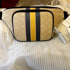 Coach | Bags | Coach Mens Thompson Belt Bag In Signature Jacquard With ...